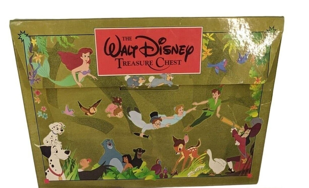 Vintage Disney 1991 Treasure Chest Story Book Collection 5 Full Color ...