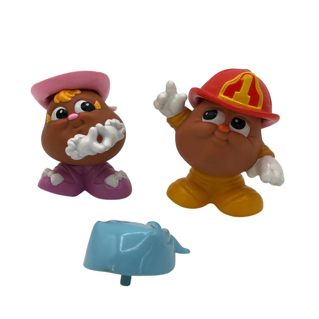 Potato Head Mini Spuds - 80s Figures - Fireman & Dress up Girl ...