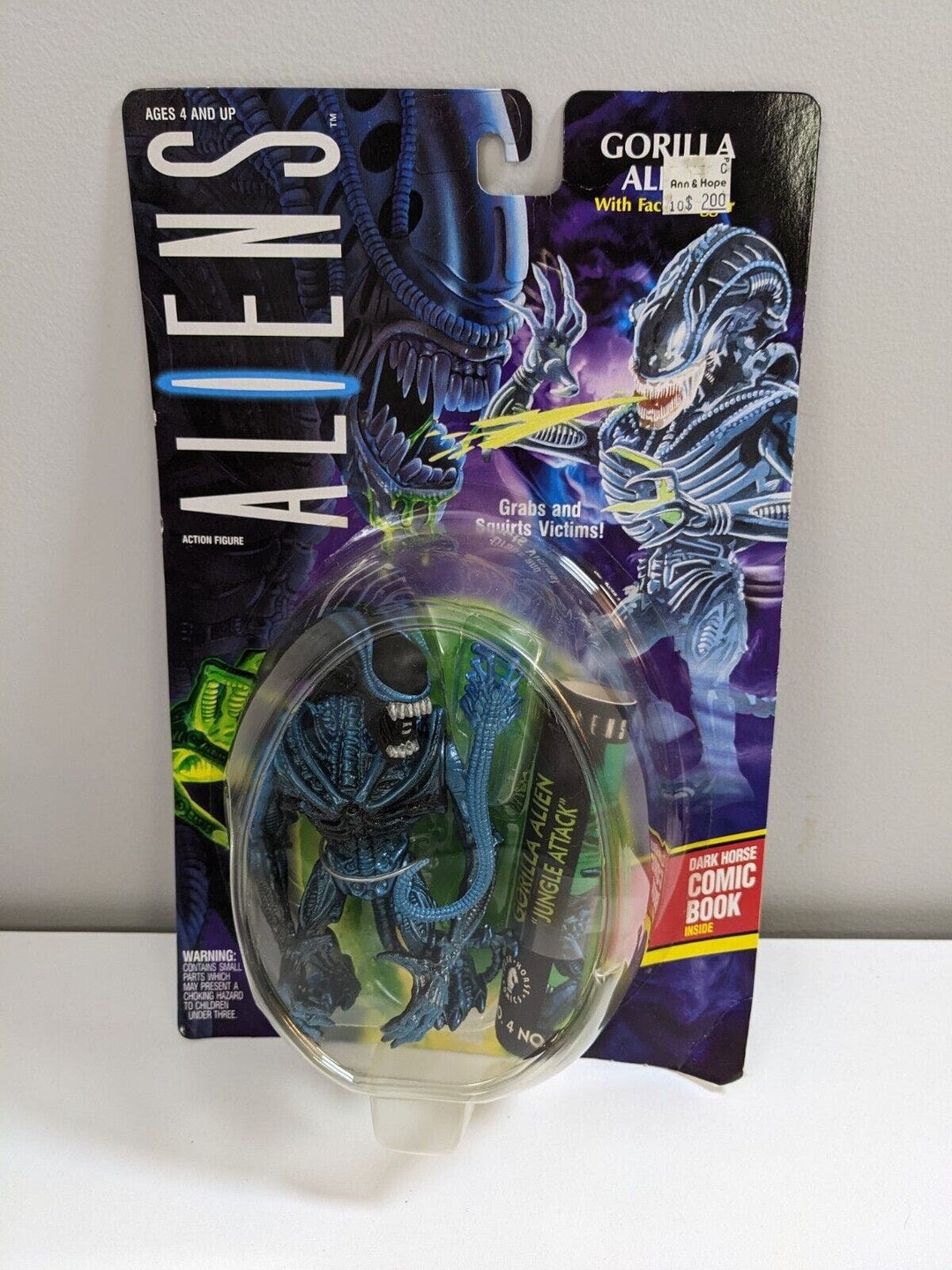 NRFB Aliens Gorilla Alien & Face Hugger 1992 Vtg Kenner Figure W/ Comic ...