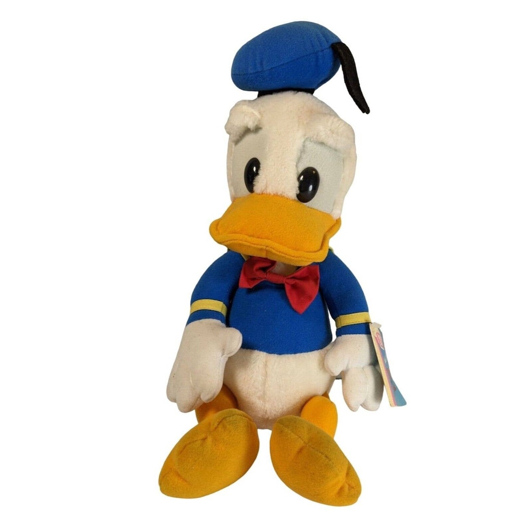 Vintage Disney DONALD DUCK 18 Hasbro Softies 80s Plush - Etsy