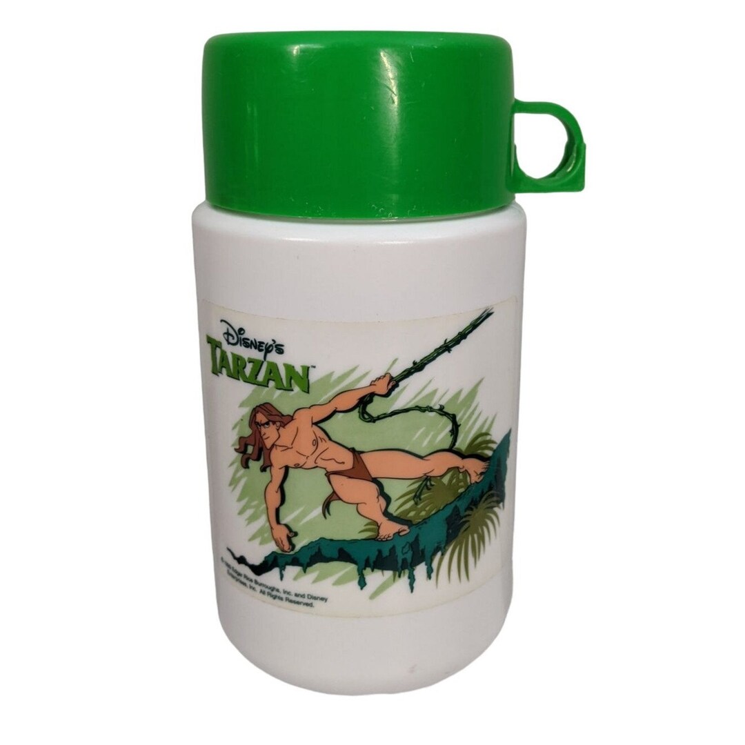 Vintage Disney TARZAN Insulated Drink Thermos Bottle 1999 - Etsy