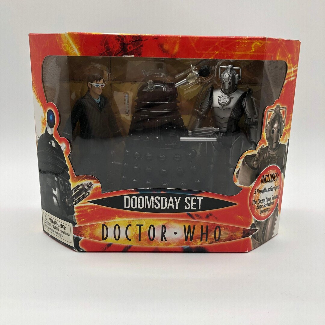 Doctor Who DOOMSDAY SET BBC Action Figures Dalek Cyberman Underground ...