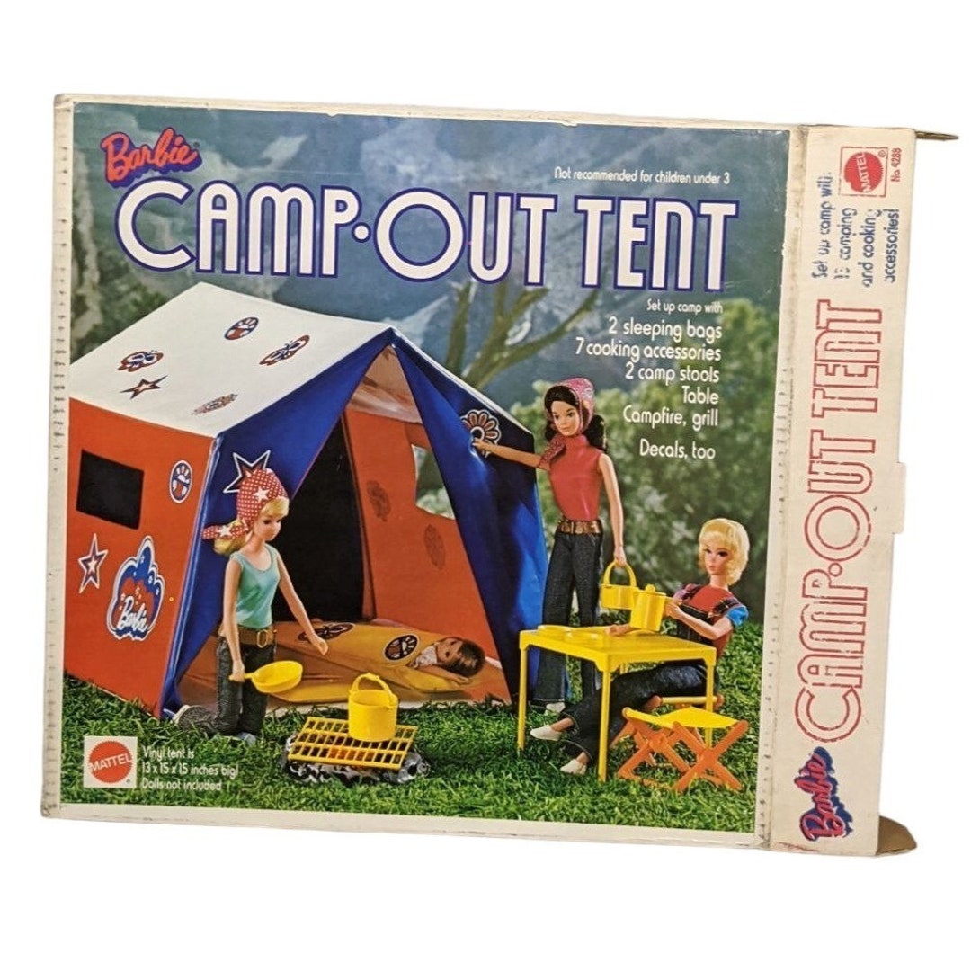 Vtg 1972 Barbie Camp Out Tent Playset W/ Original Box & - Etsy