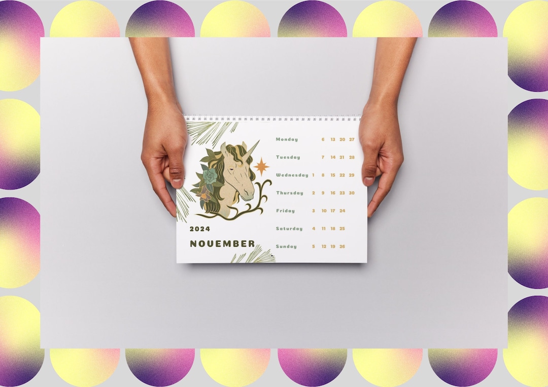 Vintage Fairy Forest Calendar 2024 V2 2024 Dijital Calendar - Etsy