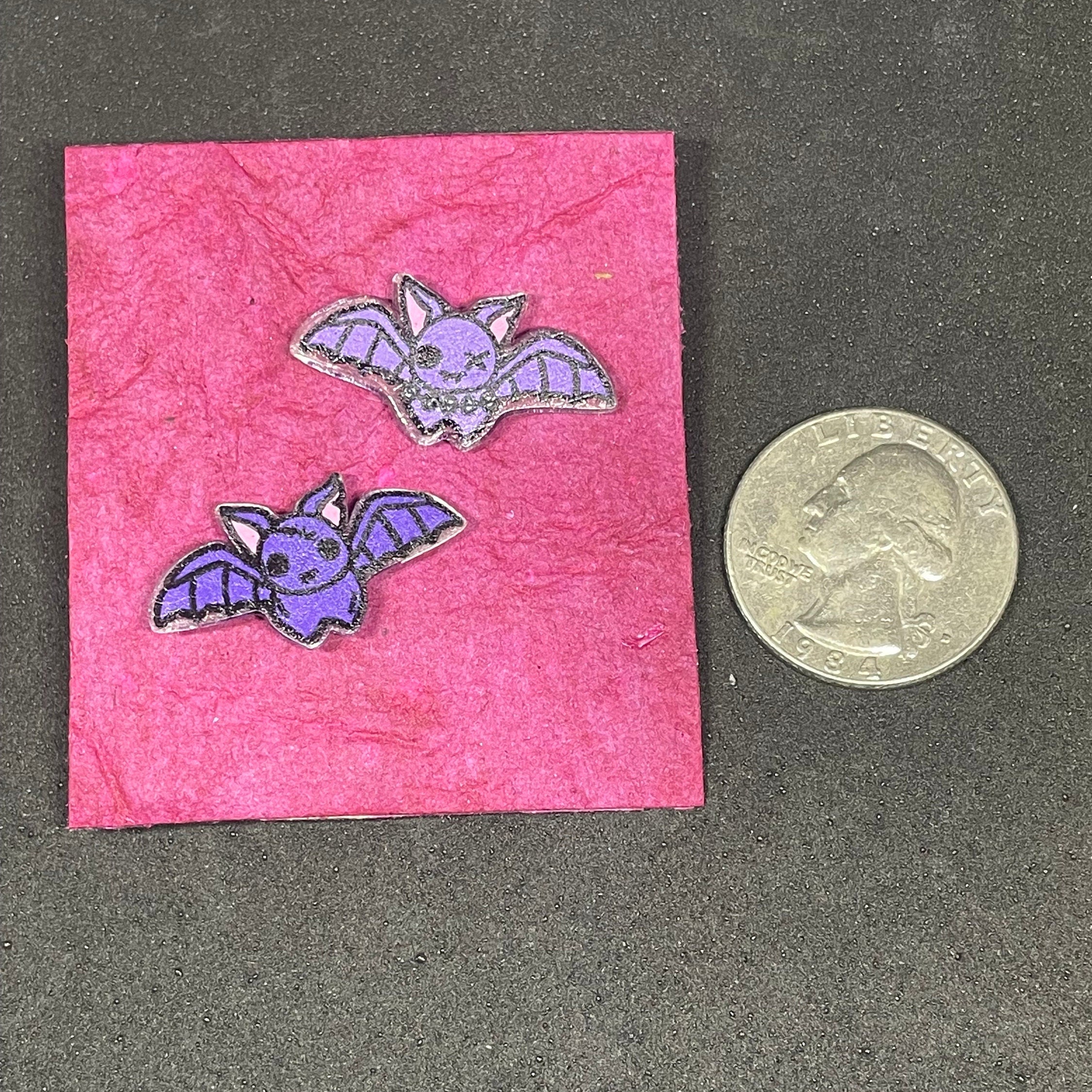 Shrinky Dink Pastel Goth Bat Pins - Etsy