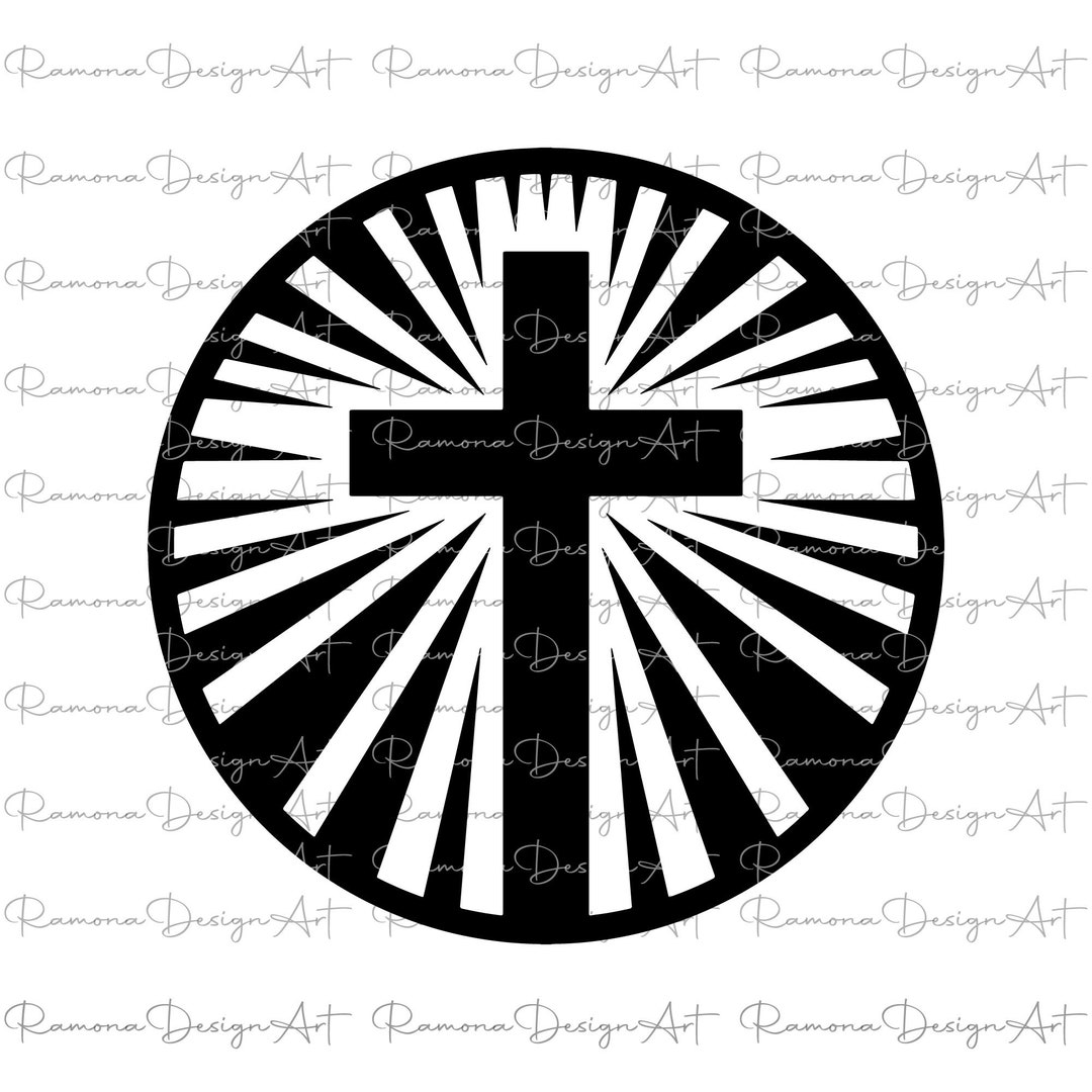 Shining Cross SVG, Jesus Svg, Cross Vector, Christian Cross Vector ...