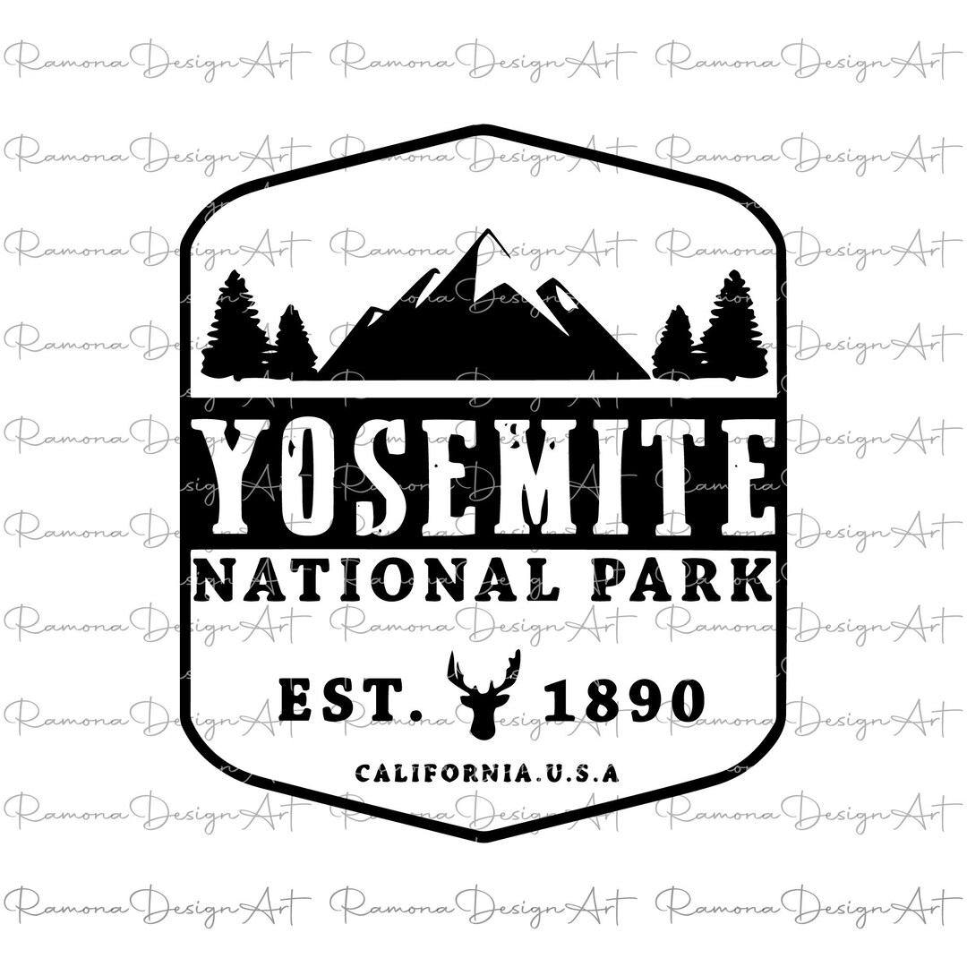 Yosemite National Park Est. 1890 SVG, Yosemite National Park EPS ...