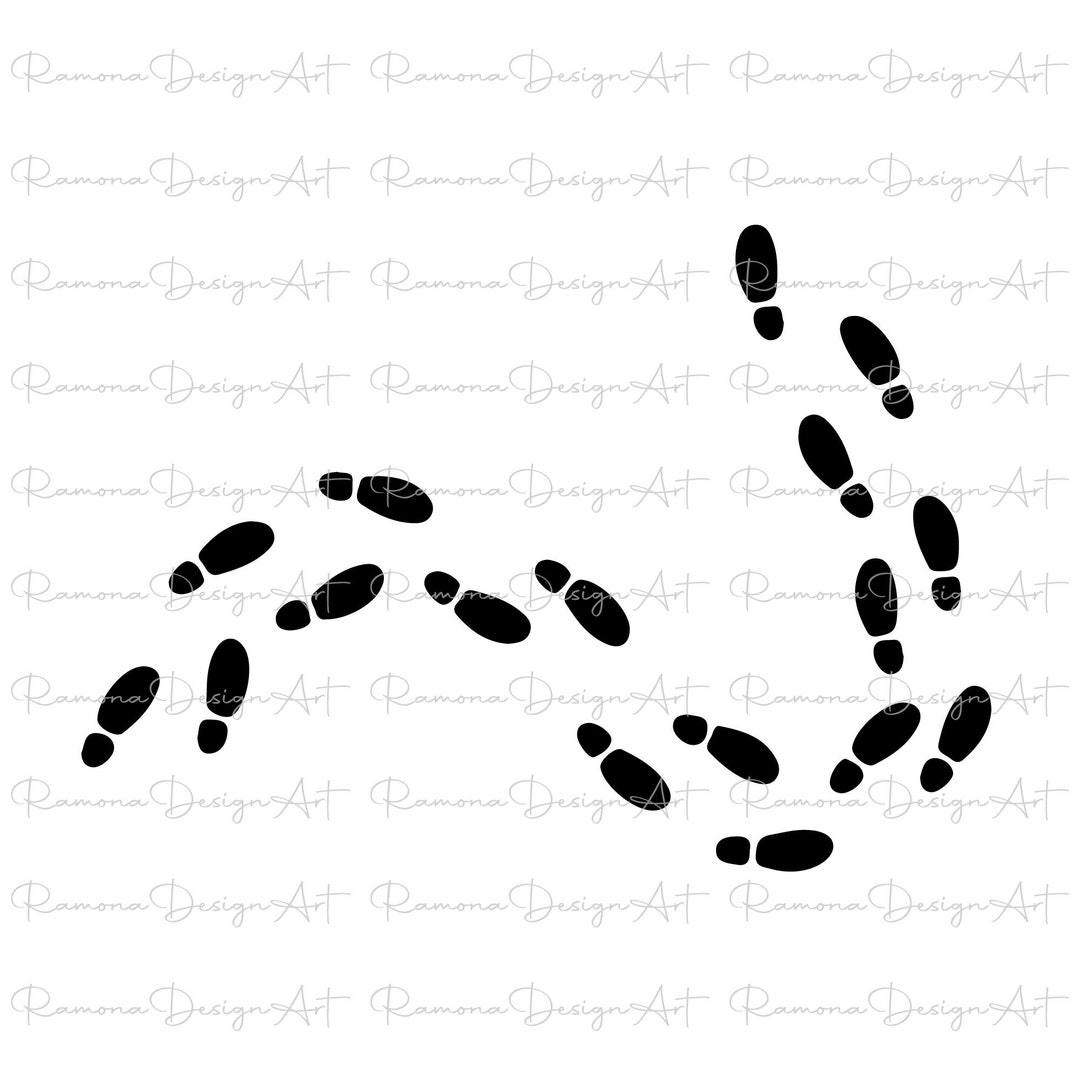 Footprint Svg, Footsteps Svg, Shoe Print SVG, Svg Files for Cricut, Svg ...