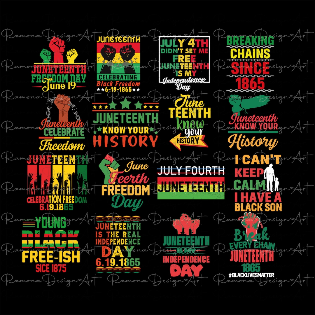 Juneteenth Svg Bundle Designs, Juneteenth Svg Files for Cricut ...