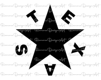 Texas Star SVG, PNG, JPG, Digital Cut Files, Instant Download ...