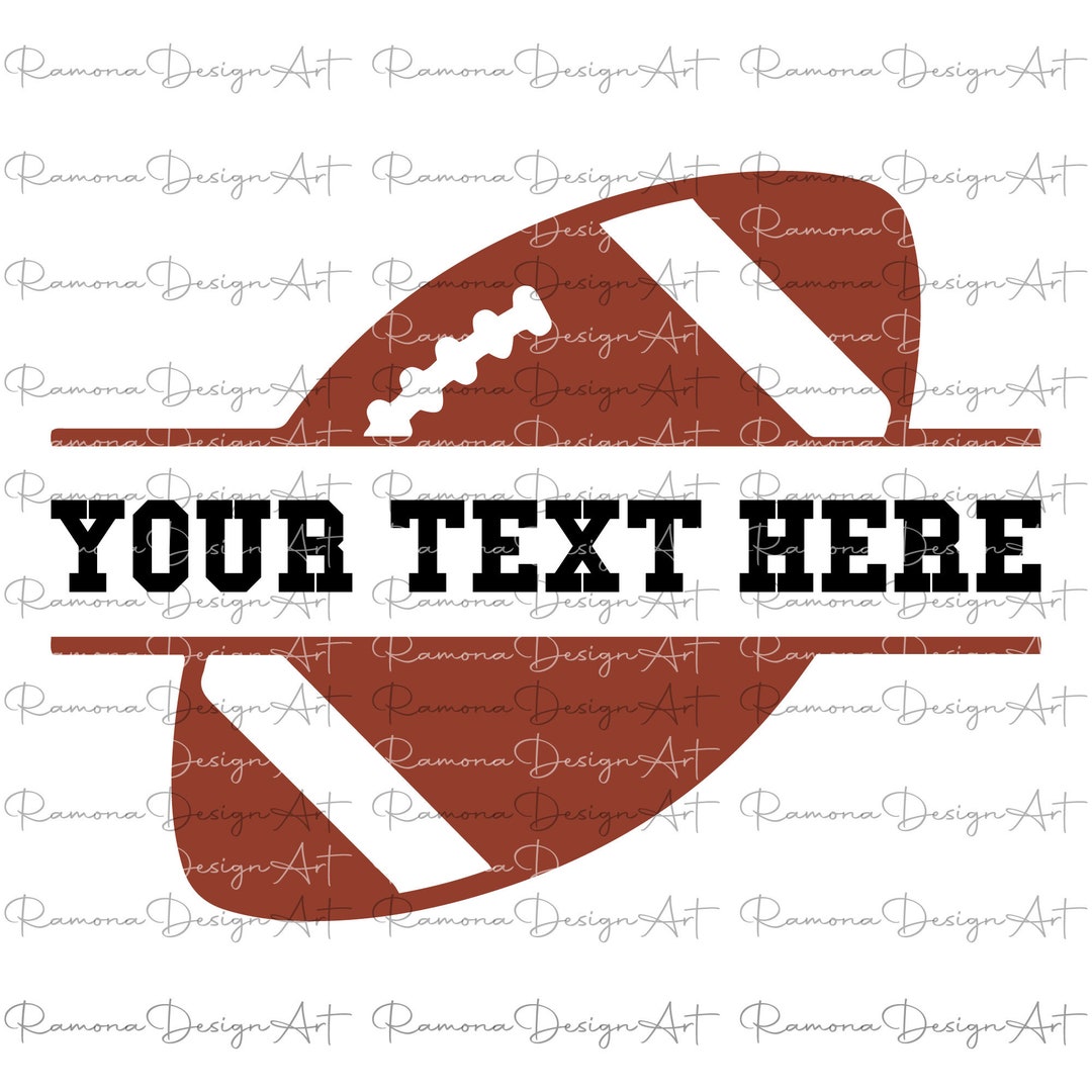 Football Monogram Frame – Name Clipart (svg, Png, Pdf, Ai) - Etsy