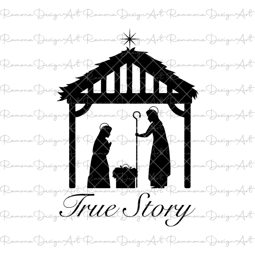 Nativity Svg, Baby Jesus Svg, Christmas Svg, Nativity Clipart, Holy ...