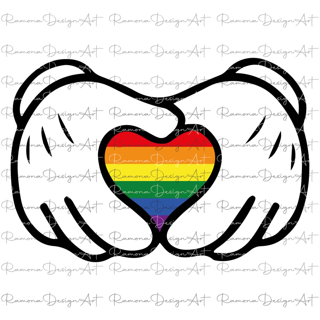 Mouse LGBTQ+ Love Svg Png, Cartoon SVG, Layered Mouse Pride Svg, Pride ...