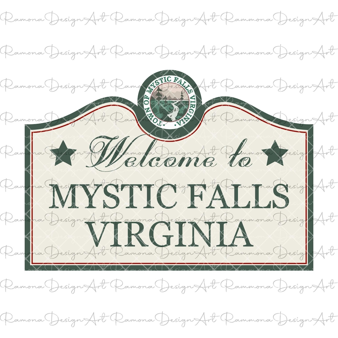 Welcome to Mystic Falls Sign Svg, Mystic Falls Png, Salvatore Svg ...
