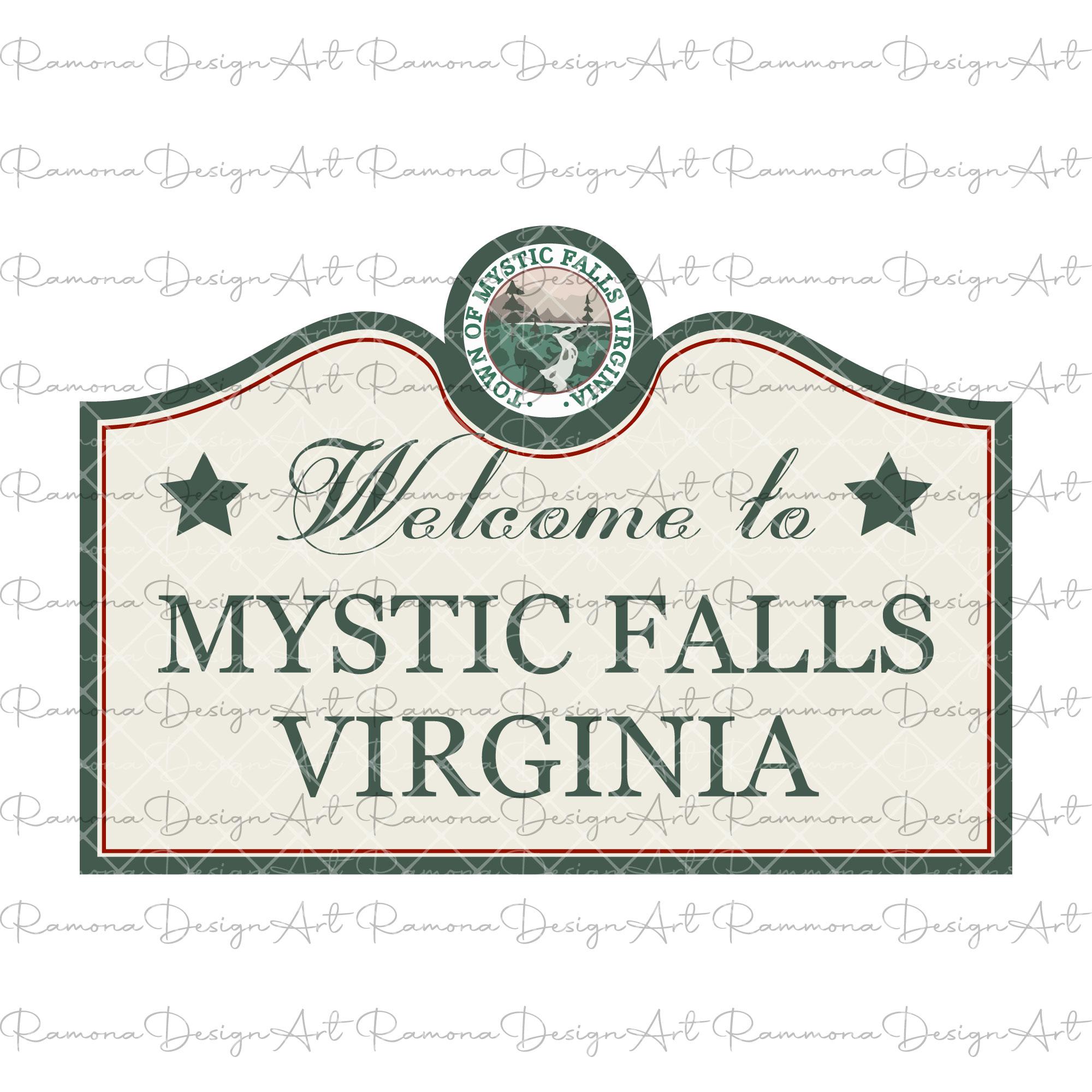 Mystic Falls Logo A Visitor's Guide To Mystic Falls, Leah Wilson