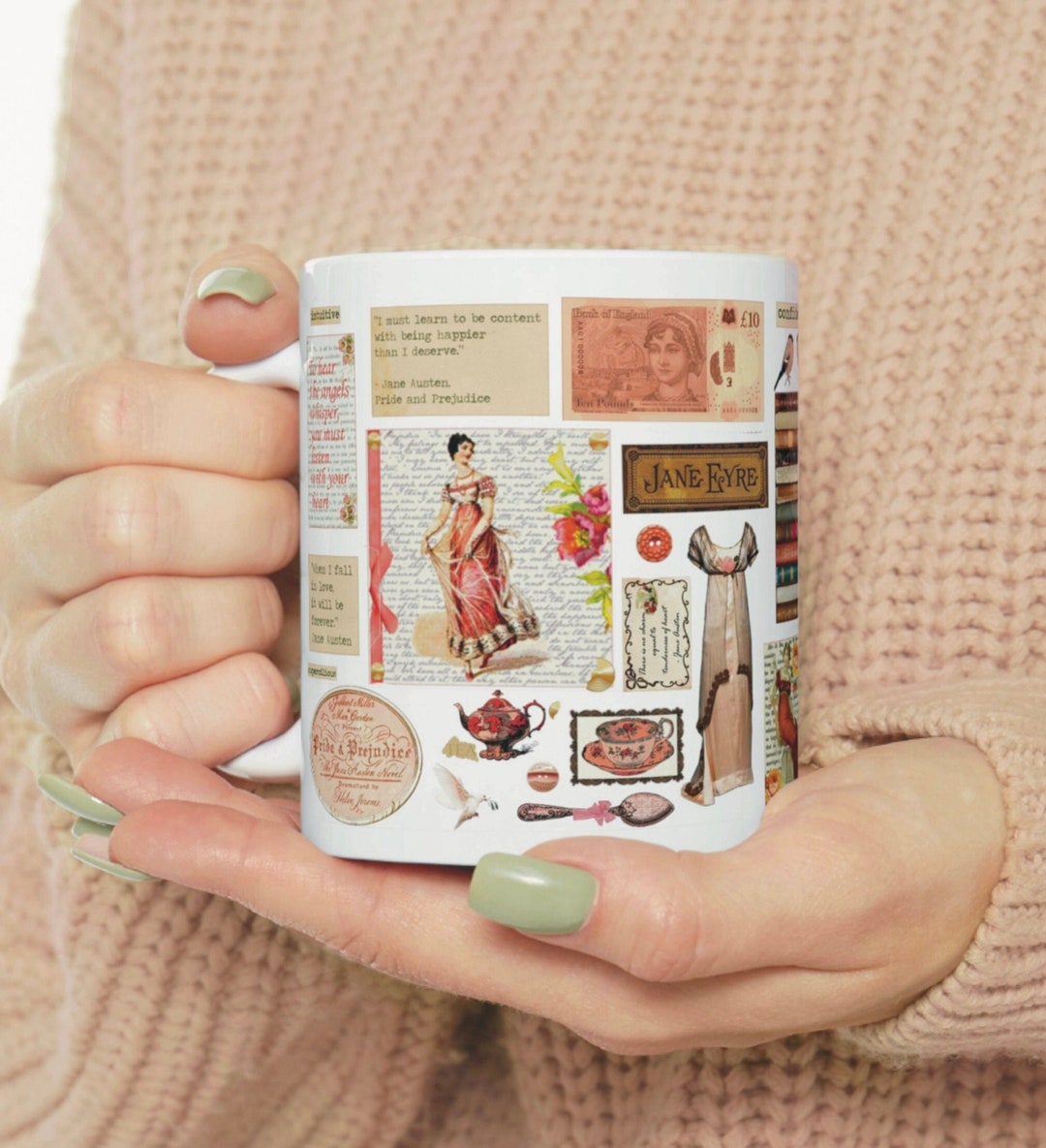 Jane Austen Coquette Mug Literary Mug Gift for English Teacher Pride ...