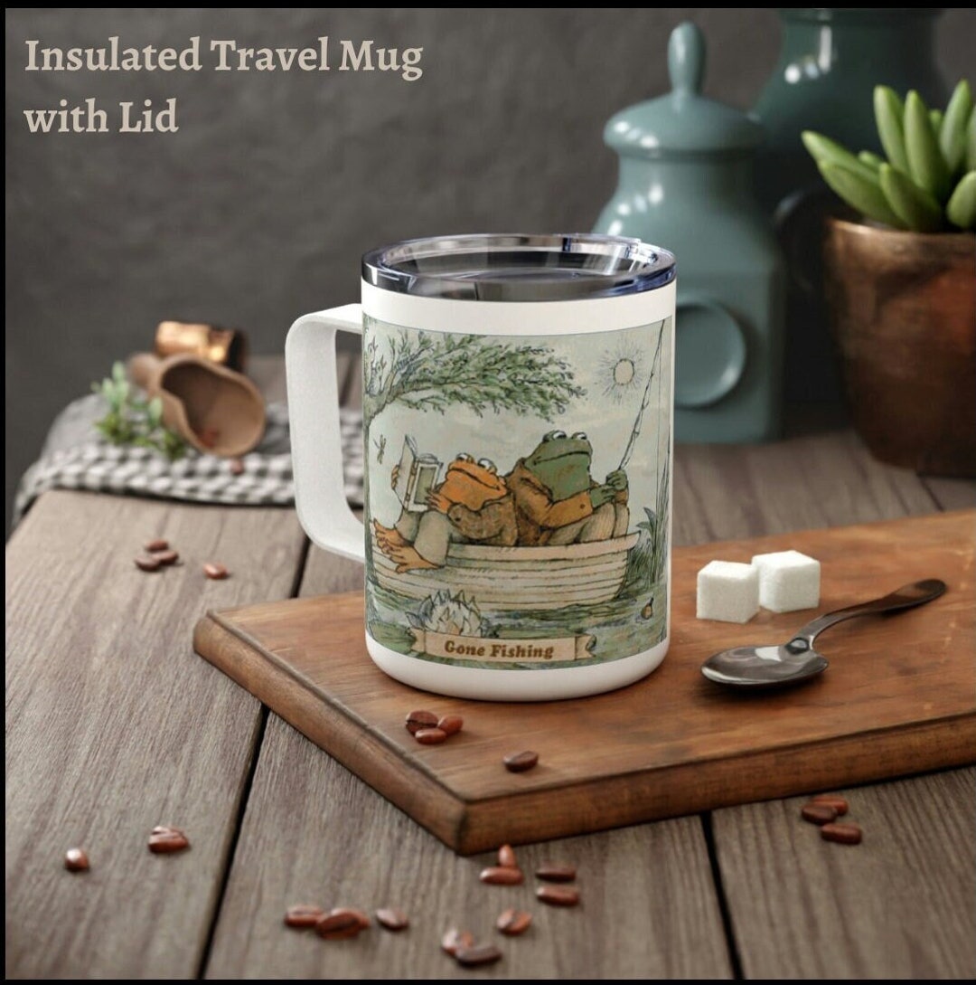Frog and Toad Mug Insulated Coffee Mug Travel Frog Lover Gift Gay Frog ...
