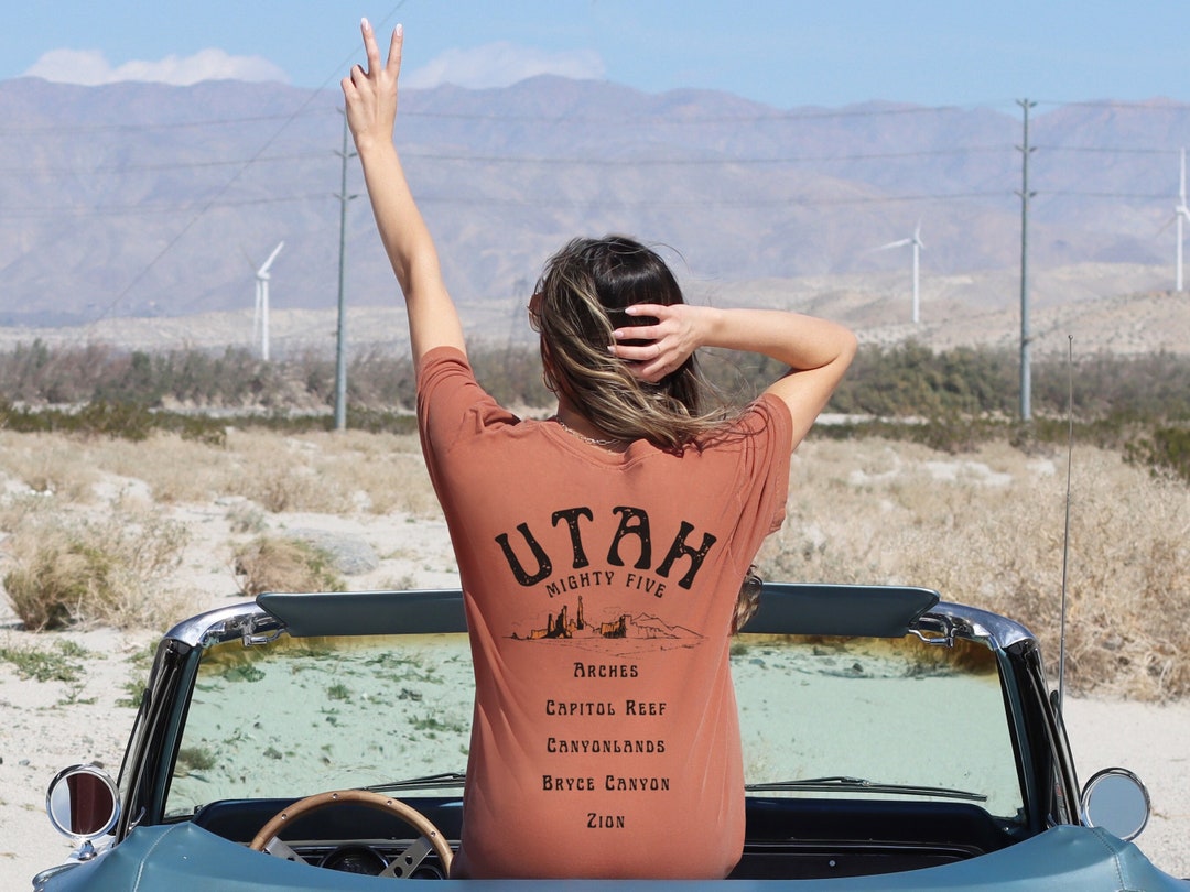 Utah Mighty 5 Shirt National Park Shirt Granola Aesthetic Arches ...