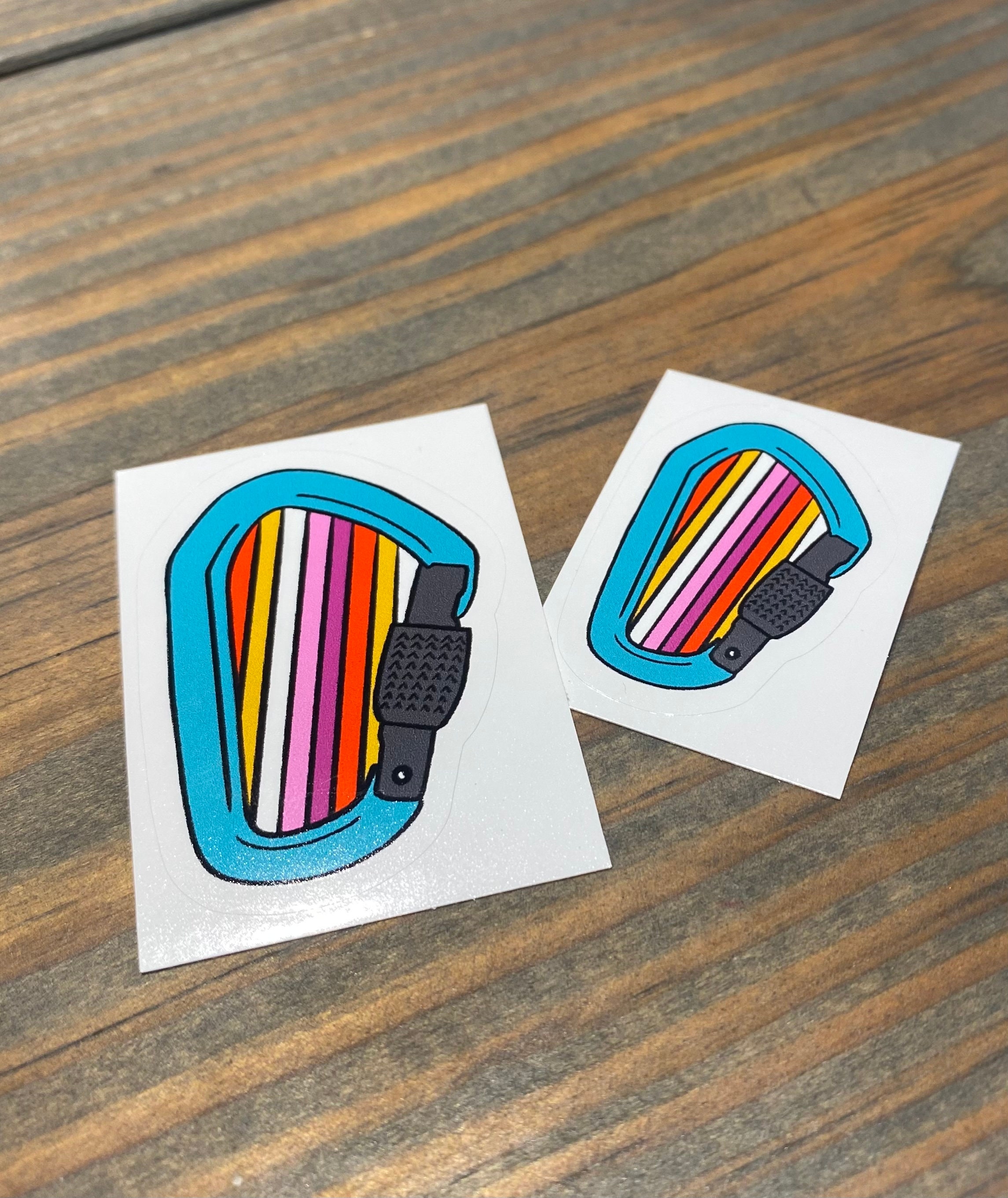 Lesbian Pride Flag Carabiner Sticker - Etsy