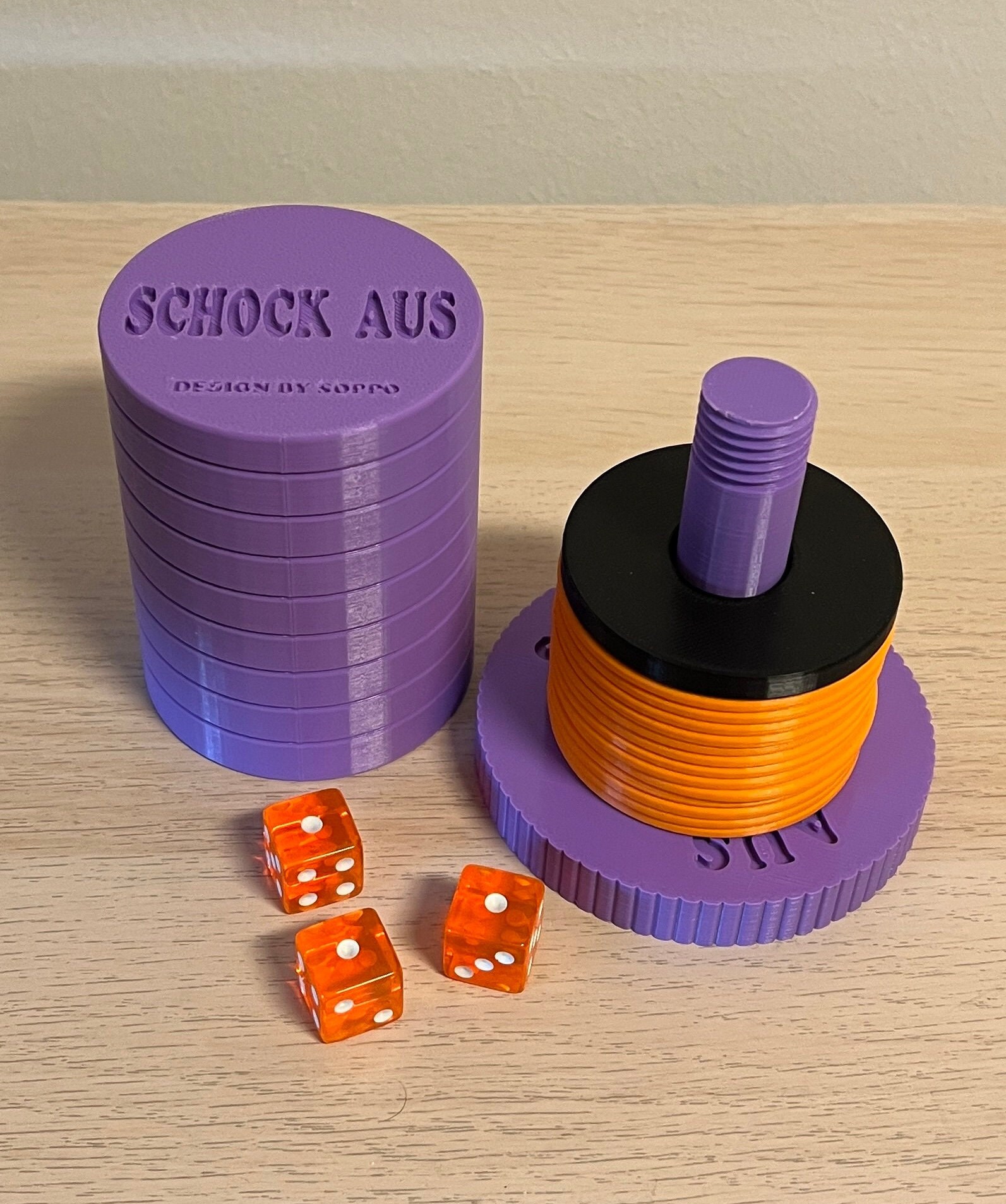 Shock Cutlery Set With Cups, Dice and Discs - Etsy