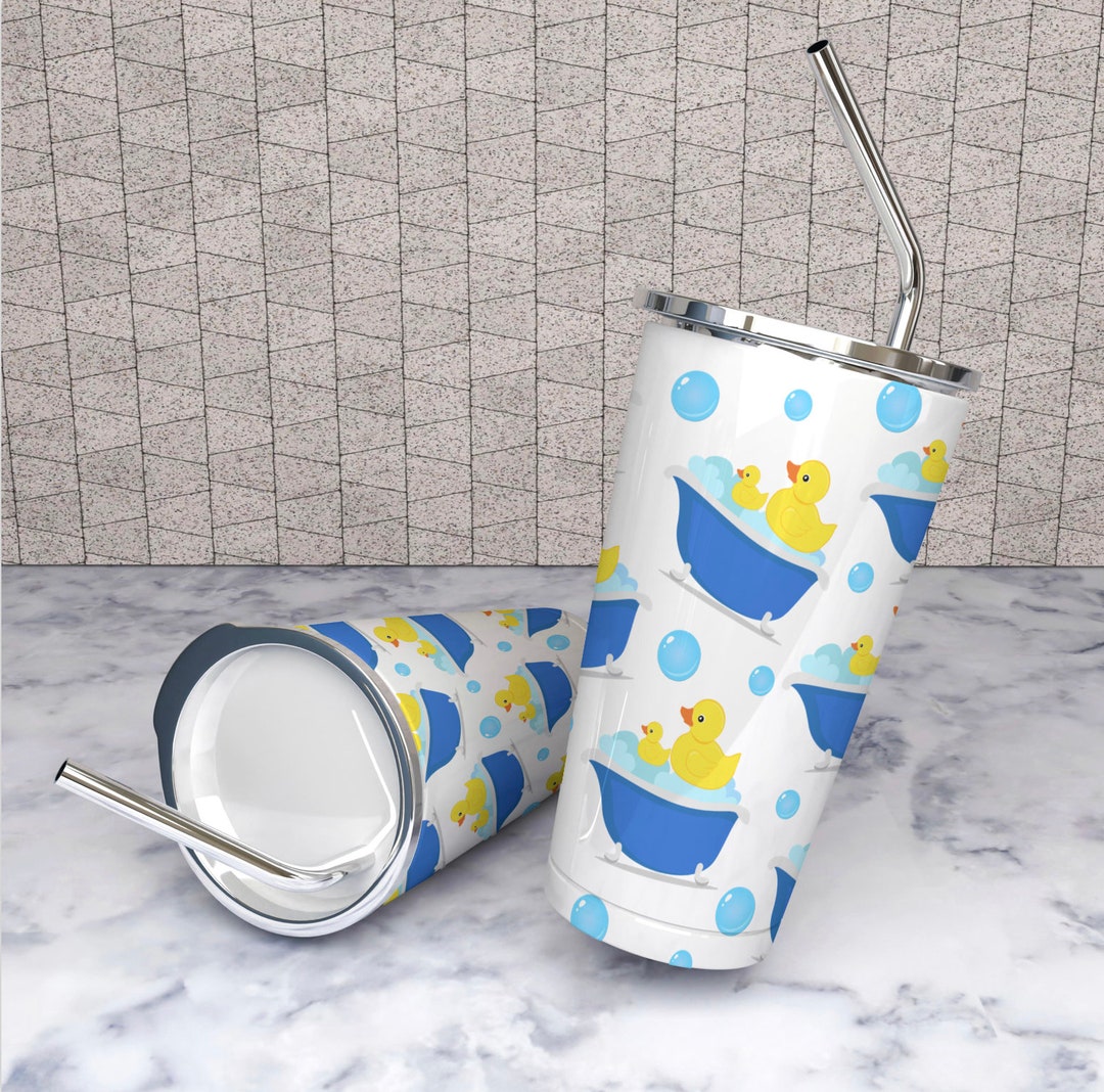 Rubber Ducks in a Bathtub Tumbler Sublimation Design, Digital Download ...