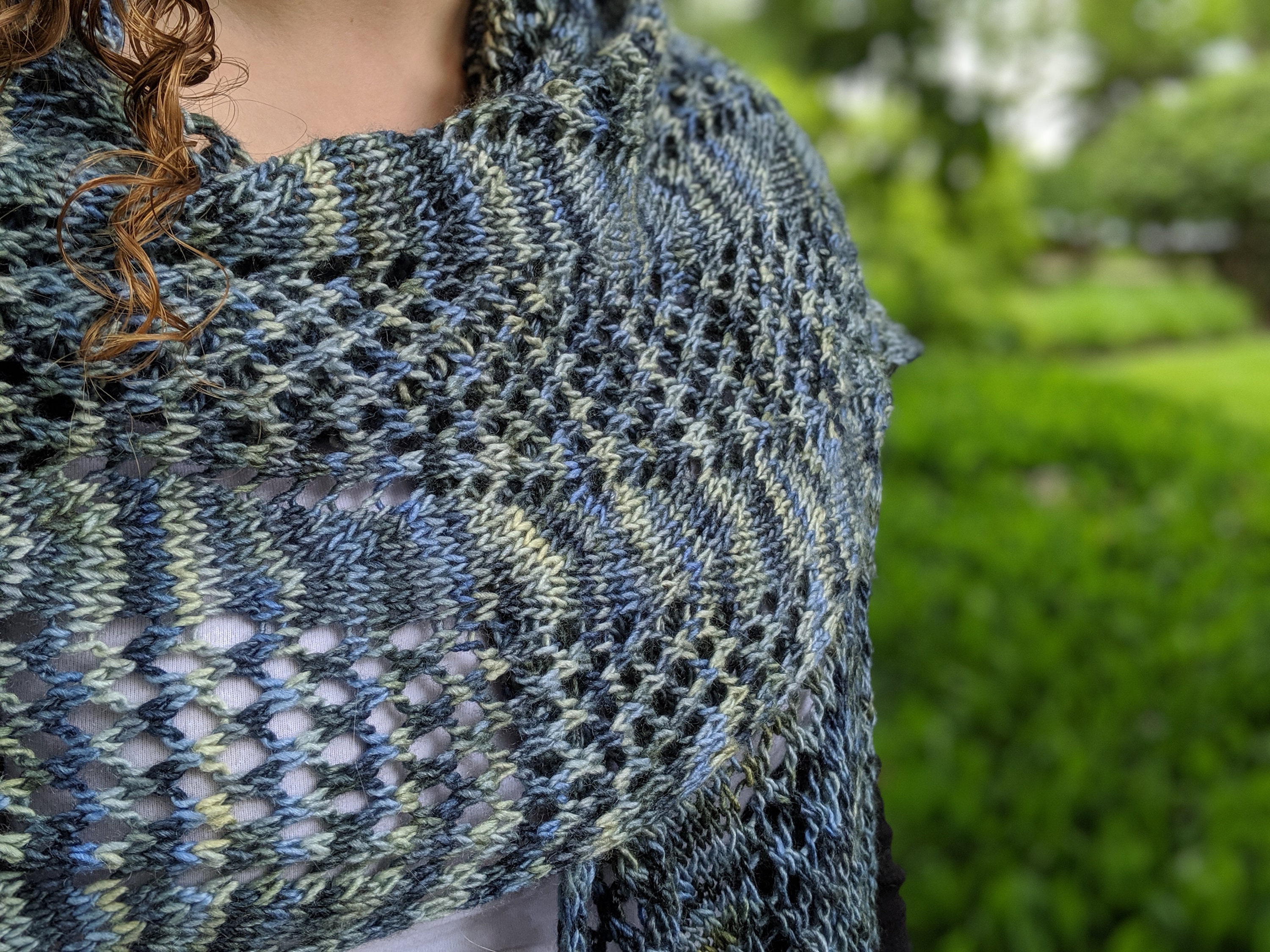 Duneside Shawl – DK Weight Lace Knitting Pattern, Summer Shawl PDF ...