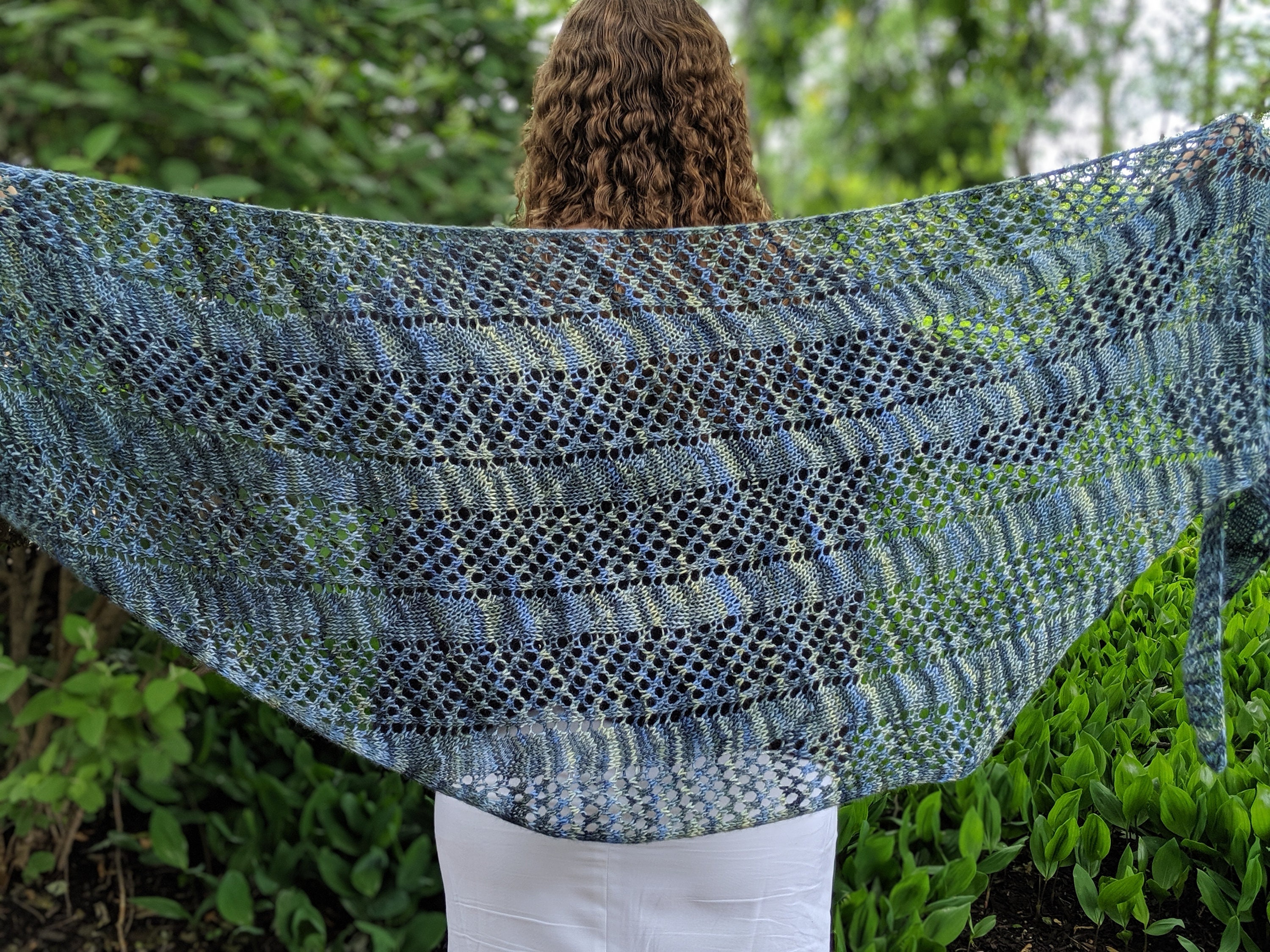 Duneside Shawl – DK Weight Lace Knitting Pattern, Summer Shawl PDF ...
