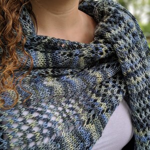 Duneside Shawl – DK Weight Lace Knitting Pattern, Summer Shawl PDF ...