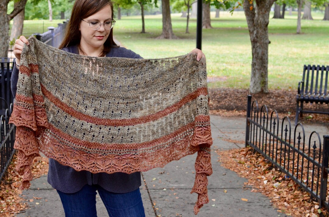 Crescent Lace Shawl and Shawlette Knitting Pattern: Hawthorne Ridge ...