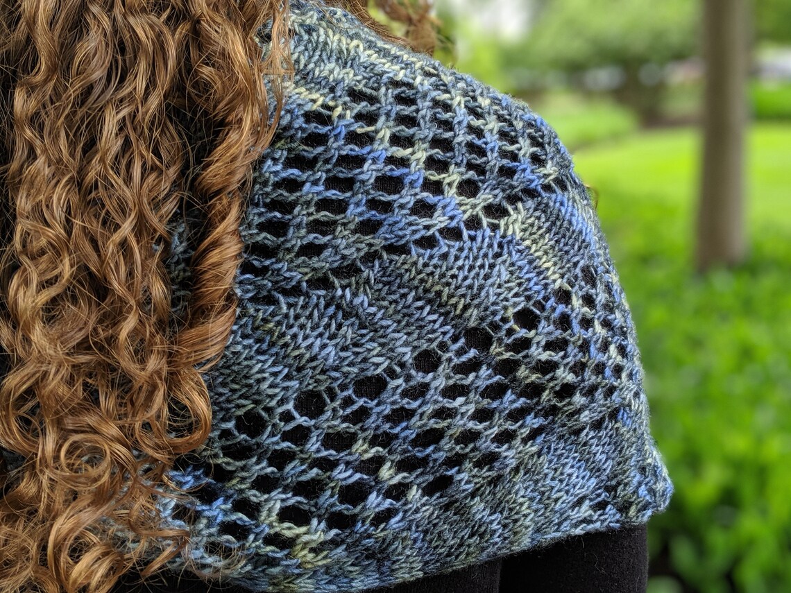 Duneside Shawl – DK Weight Lace Knitting Pattern, Summer Shawl PDF ...