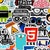 Set of 100 Programming Stickers for Developer, Includes R, C ++, Python ...
