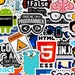 Set of 100 Programming Stickers for Developer, Includes R, C ++, Python, Linux, Swift | Stickers ...