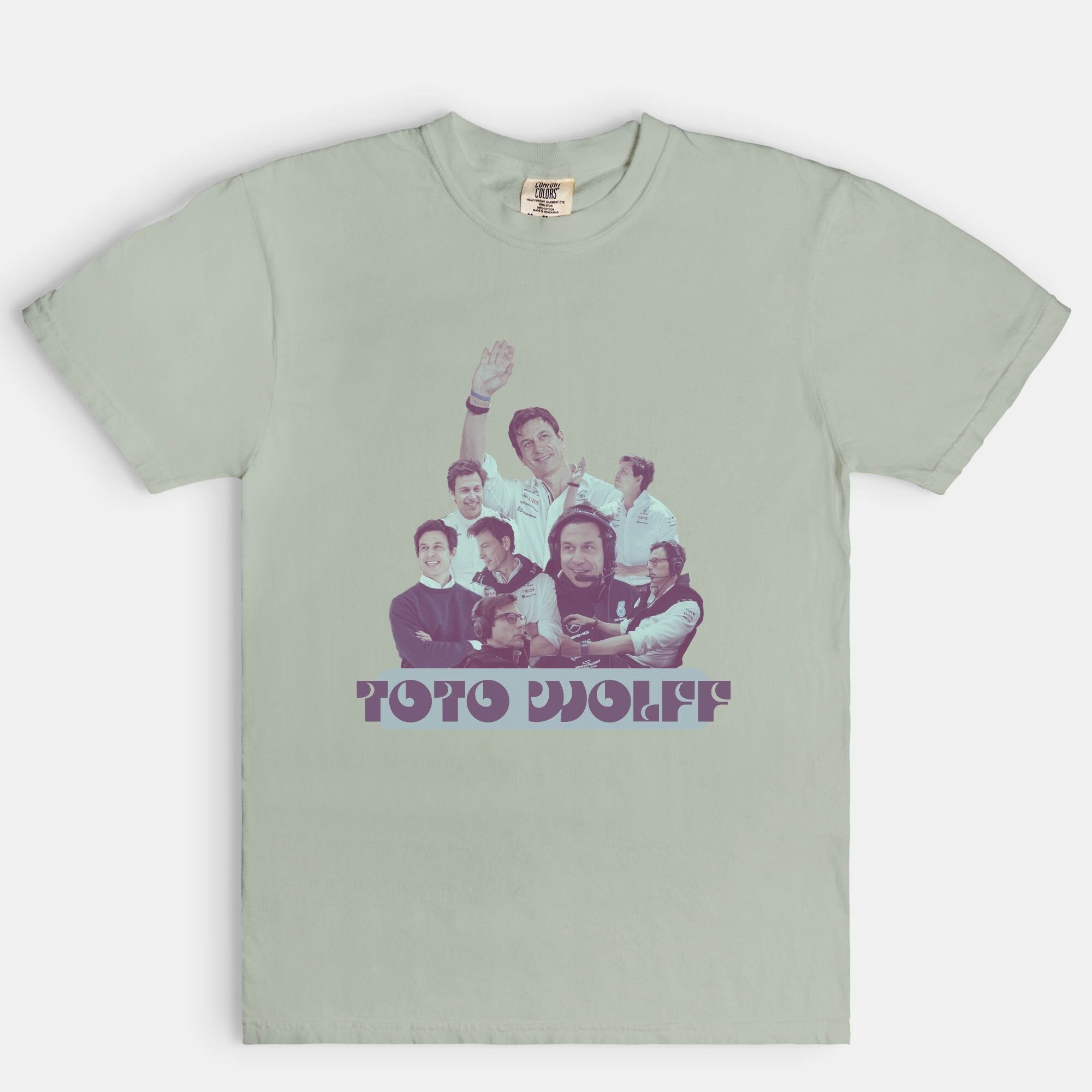 Toto Wolff Comfort Vintage Style Tee, Mercedes AMG F1 2023, Formula One ...