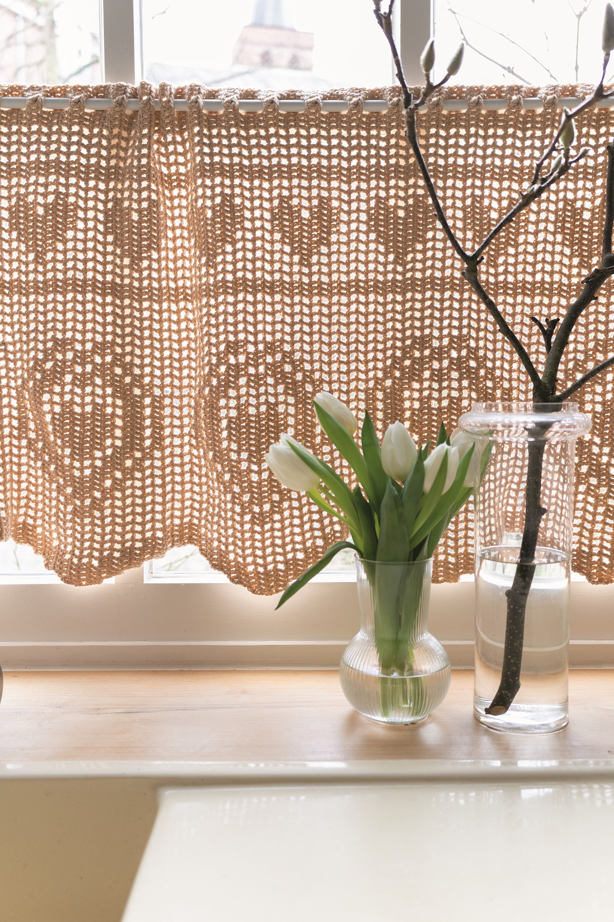 Crochet Pattern, Curtain, Enchanting Curtain, Home Decor, Tested US ...