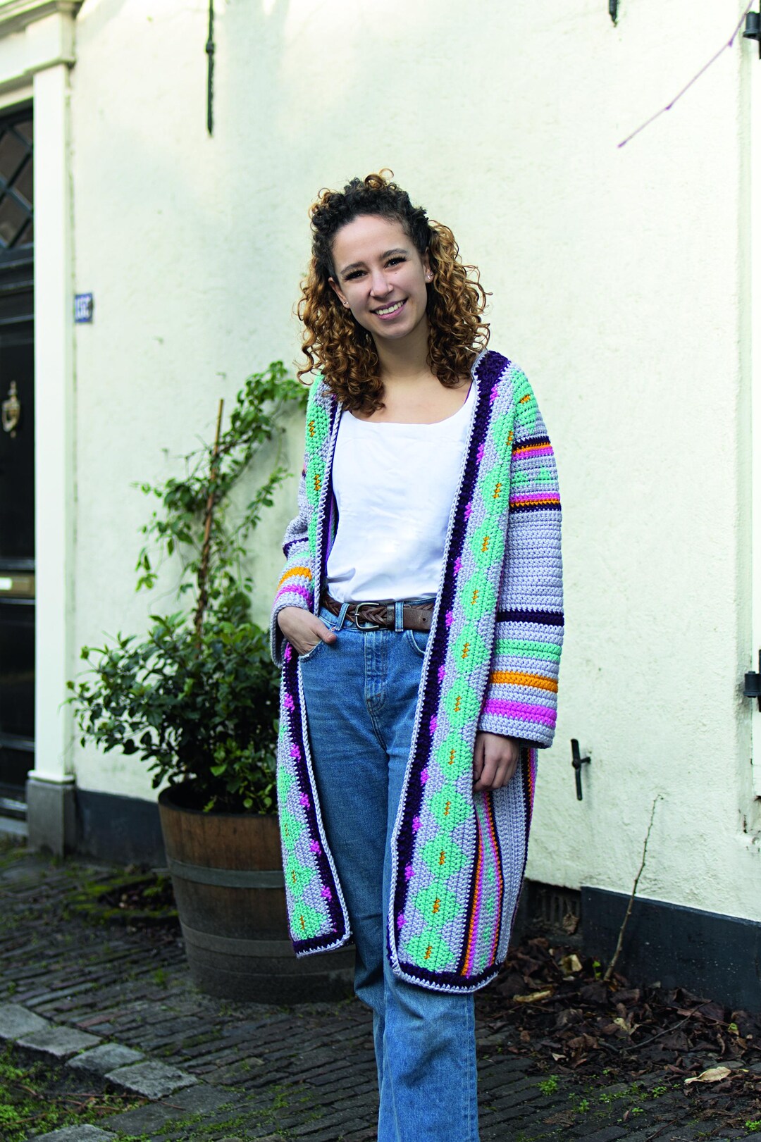 Crochet Pattern, AZTEC Cardigan, Clothes, Colorful, Tested US English ...