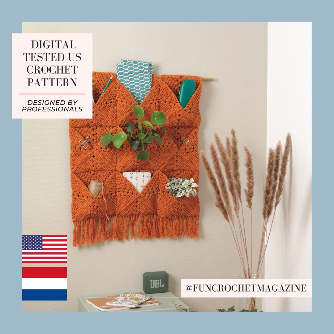 Crochet Pattern, Handy Organizer, Clutter-free, Home Decor, Tested US ...