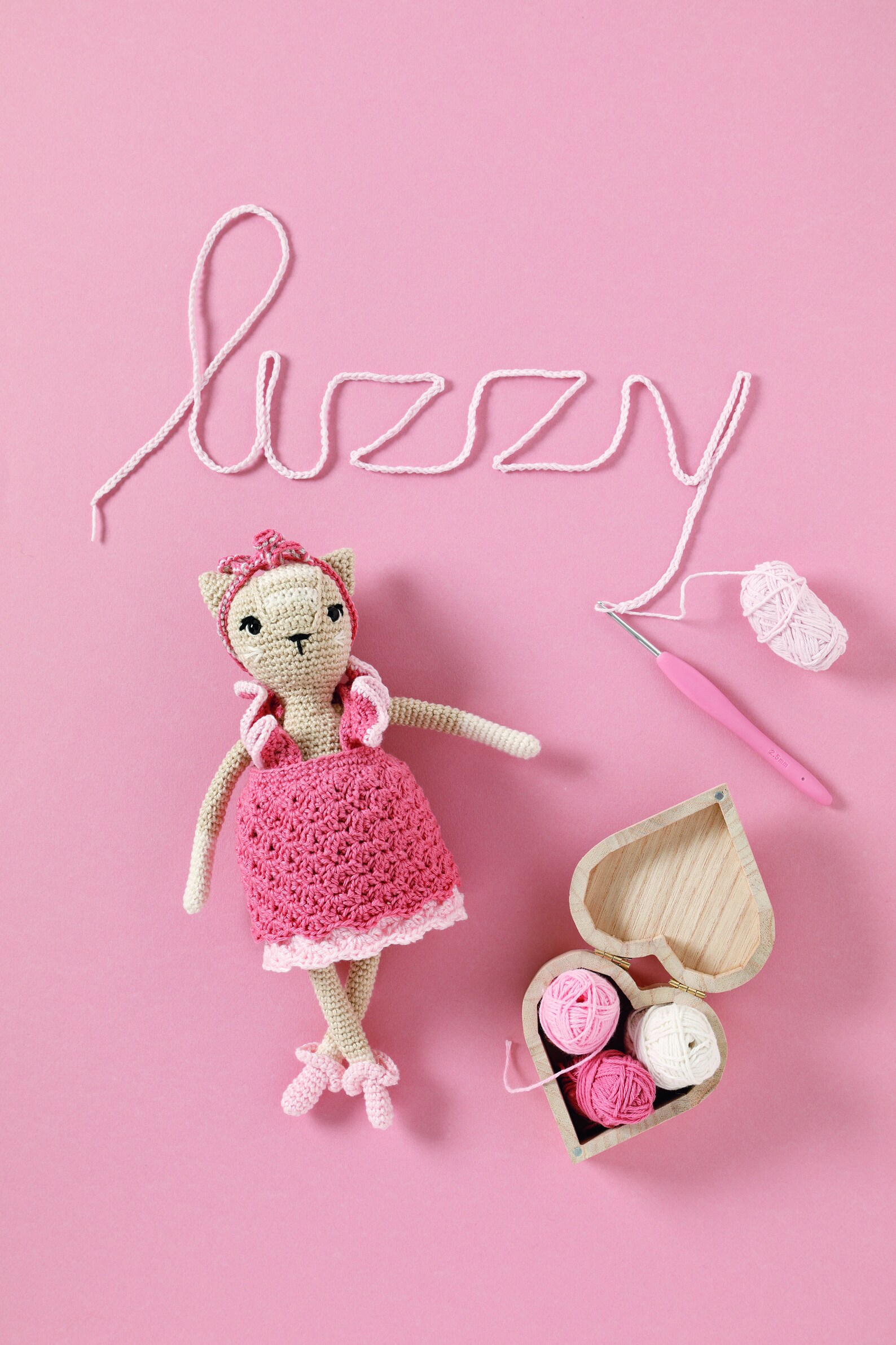 Lizzy Crochet Cat Pattern: Amigurumi Animal Toy (PDF) - Etsy