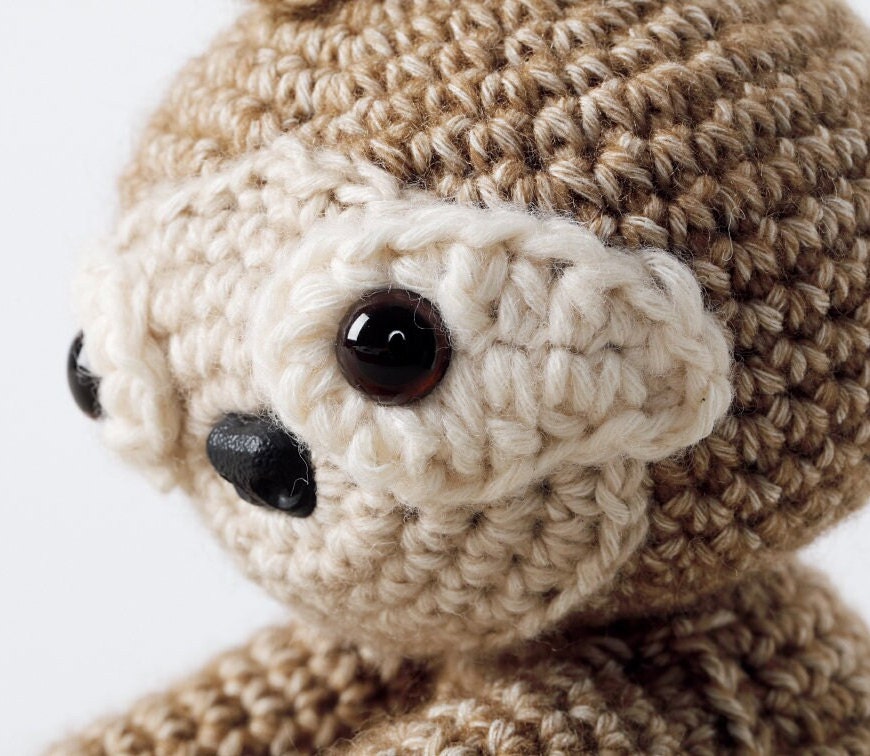 Crochet Pattern Cute Sloth Amigurumi, Sloth Crochet, Amigurumi Sloth ...