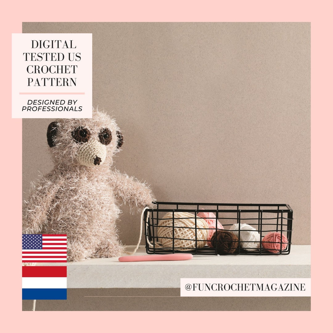 Crochet Pattern, Meerkat, Animal, Spooligurumi, Gift, Amigurumi, Tested ...