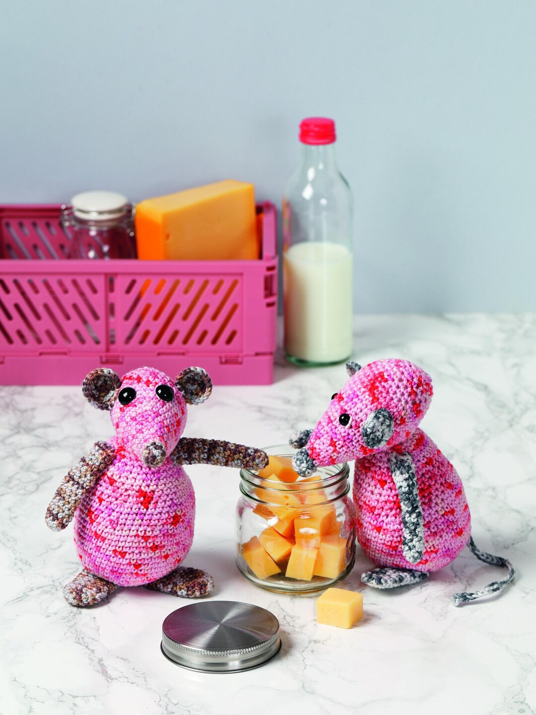 Crochet Pattern, Colorful Mice, Gift, Toys, Kids, Tested US English ...