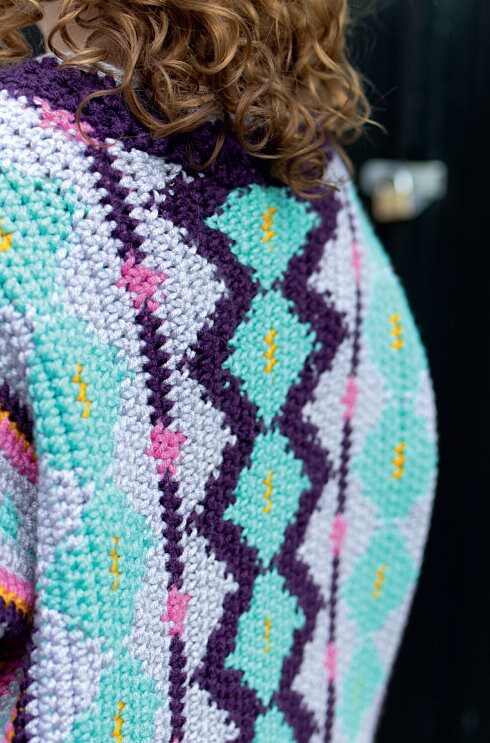 Crochet Pattern, AZTEC Cardigan, Clothes, Colorful, Tested US English ...