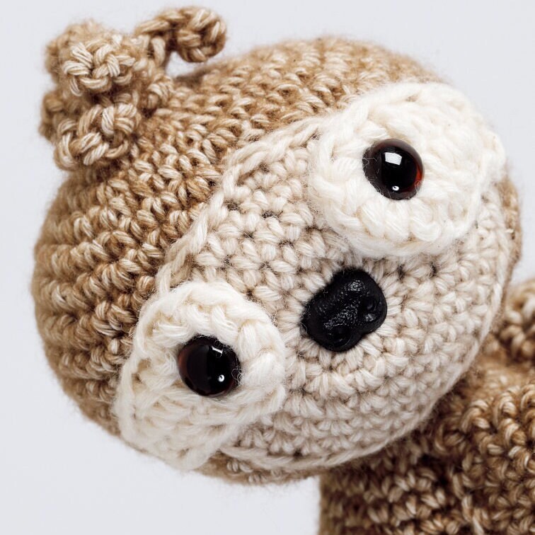 Crochet Pattern Cute Sloth Amigurumi, Sloth Crochet, Amigurumi Sloth ...