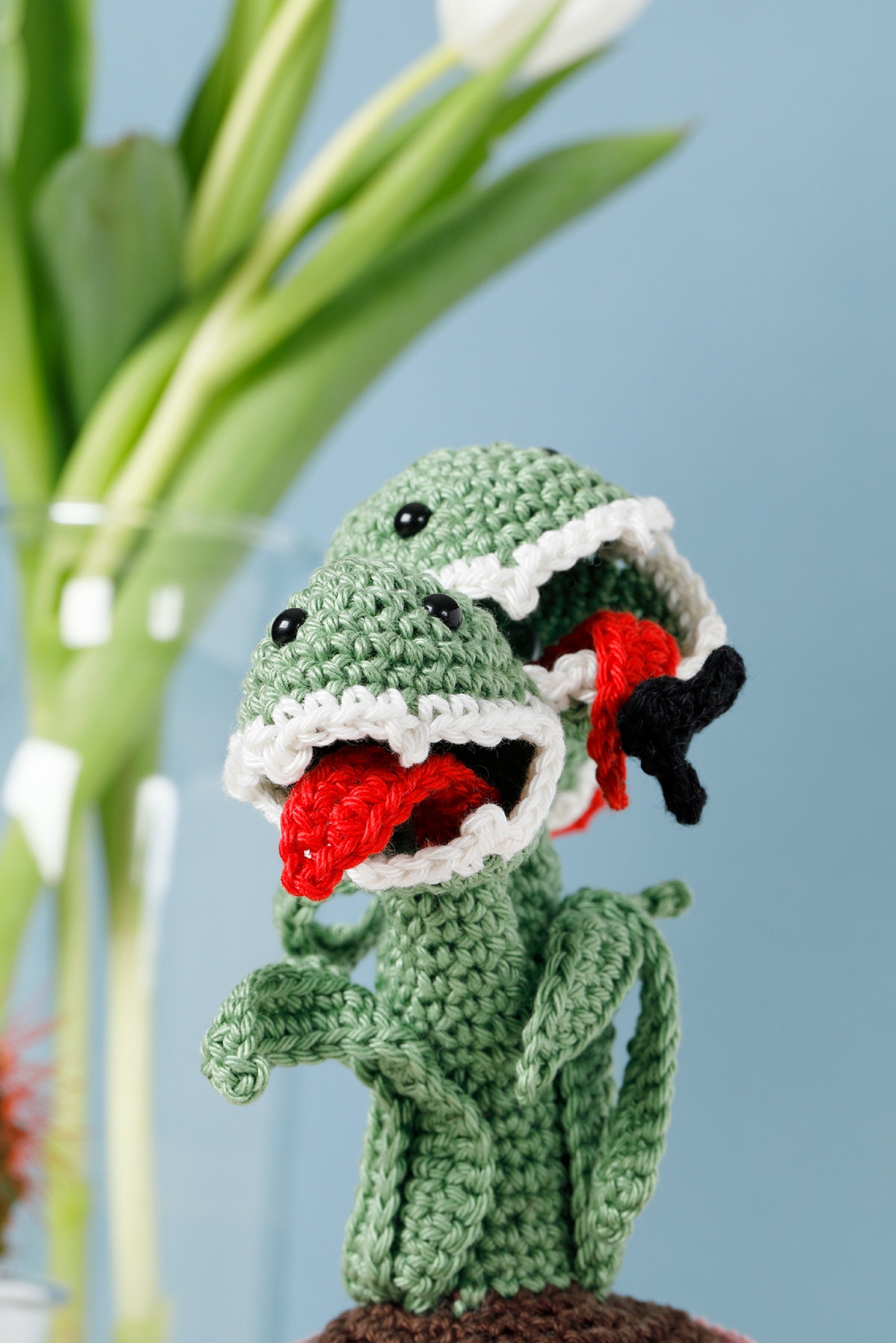 Crochet Pattern Venus Fly Trap Plant, Man Eating Plant, Carnivorous, Amigurumi Beginner Easy ...