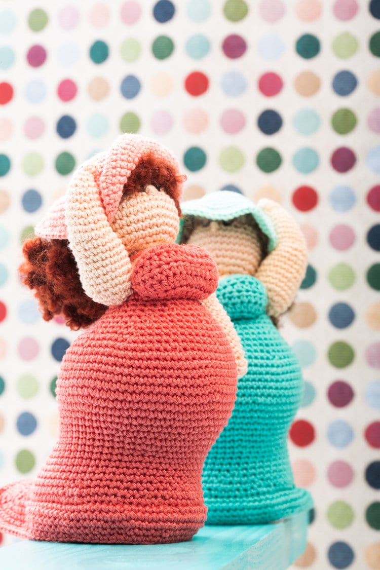 Amigurumi Crochet Pattern: Plus-size Ladies With Floppy Hats (digital ...