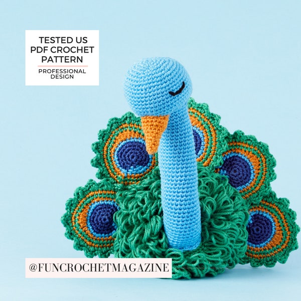 Crochet Peacock - Etsy