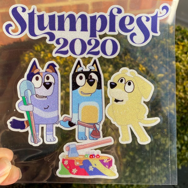 Muffin Bluey Car Decal - Etsy Sweden