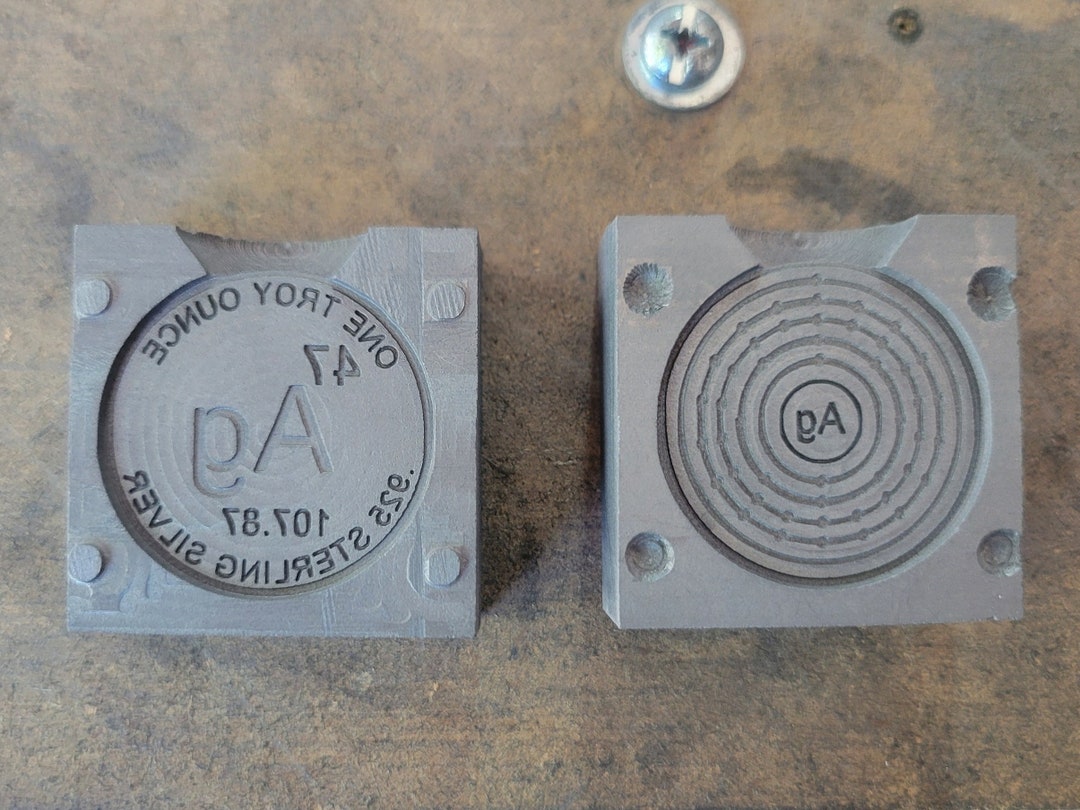 Sterling Silver Coin 1oz Graphite Mold - Etsy