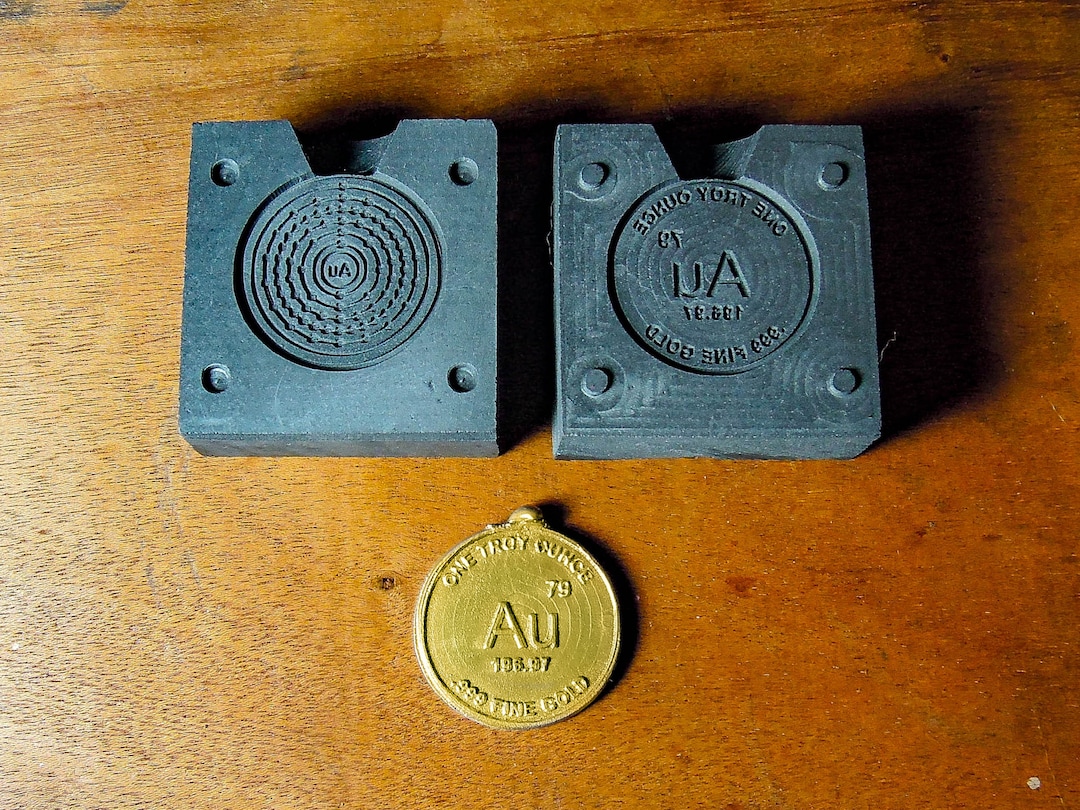 Gold Element Coin 1oz Graphite Mold - Etsy