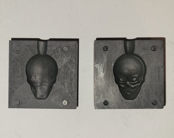 3D Graphite Mold Skull 10 Ounce - Etsy