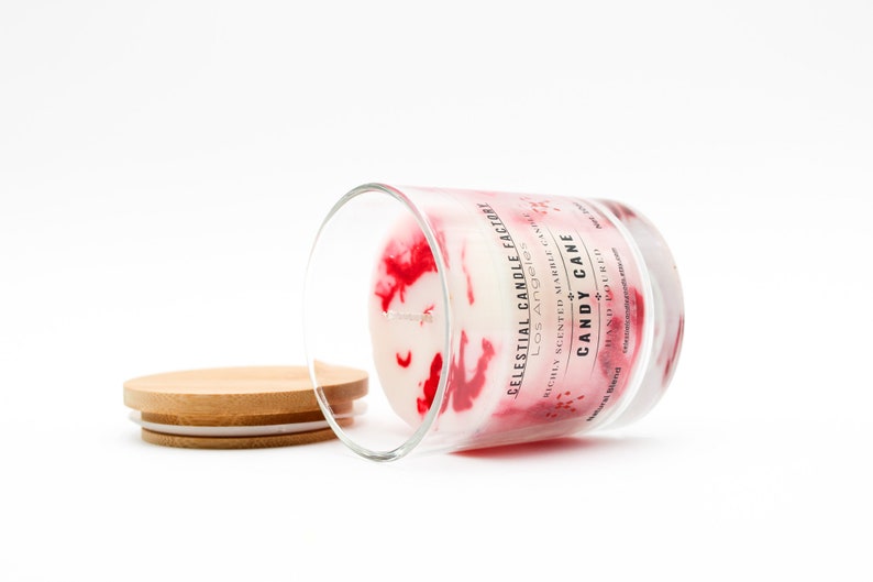 Hand Poured 10 Oz Candle Jar, Candy Cane Scented Candle - Candy Cane - Etsy